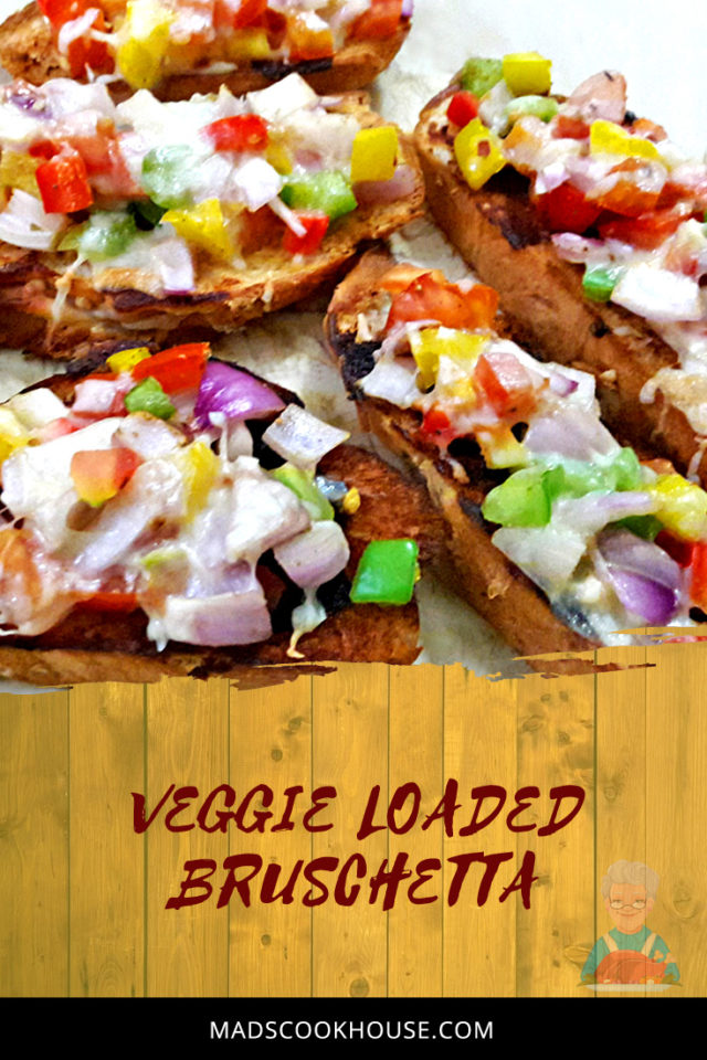 Veggie Loaded Bruschetta Recipe - Mads' Cookhouse