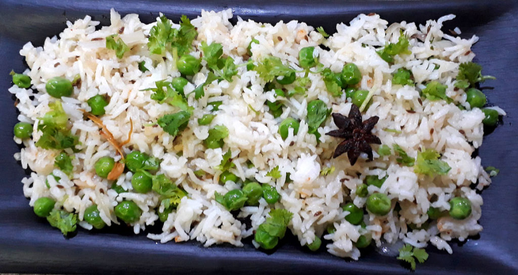 Matar Pulao (Green Peas Pulao) - Mads' Cookhouse
