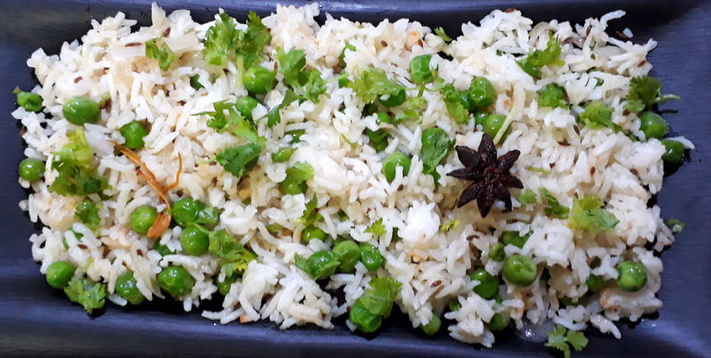 Matar Pulao (Green Peas Pulao) - Mads' Cookhouse