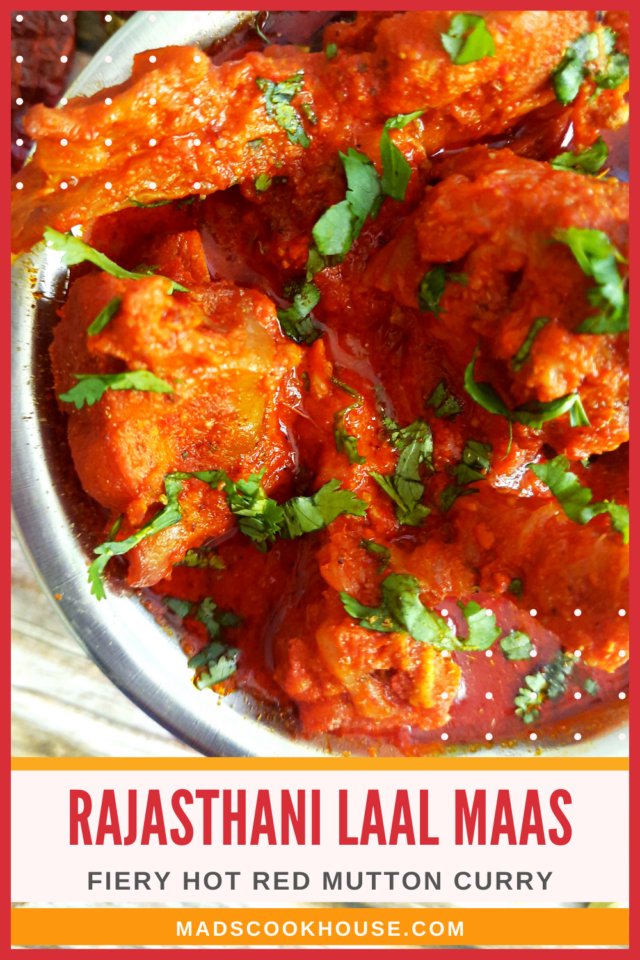 Rajasthani Laal Maas (Red Mutton Curry) Recipe - Mads' Cookhouse
