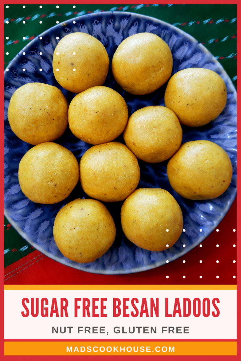 Sugar Free Besan Ladoos Recipe - Mads' Cookhouse