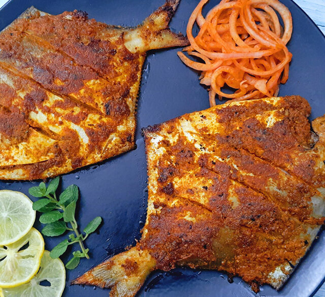 Pan-Fried Masala Pomfret Recipe - Mads' Cookhouse