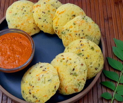 Instant Moong Dal Masala Idli Recipe - Mads' Cookhouse