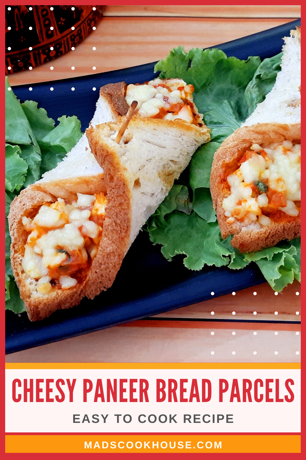 Cheesy Paneer Bread Parcels Recipe - Mads' Cookhouse