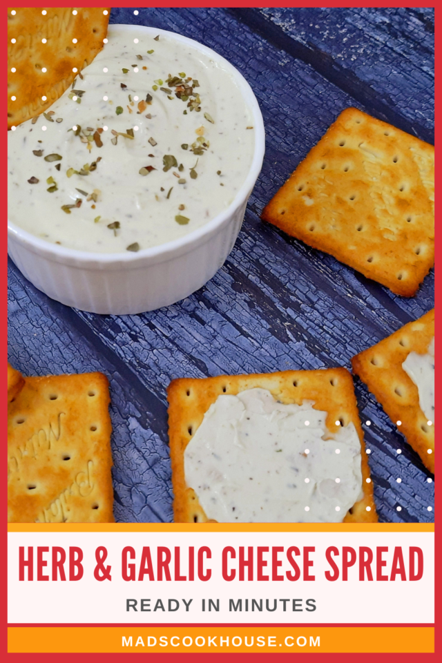 Herb and Garlic Cheese Spread Recipe - Mads' Cookhouse