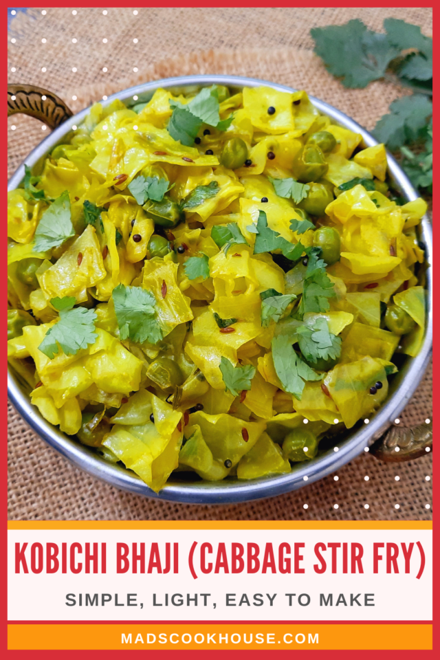 Kobichi Bhaji (Cabbage Stir Fry) Recipe - Mads' Cookhouse