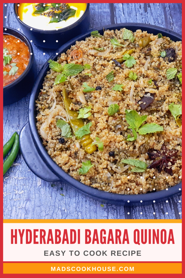 Hyderabadi Bagara Quinoa Recipe - Mads' Cookhouse