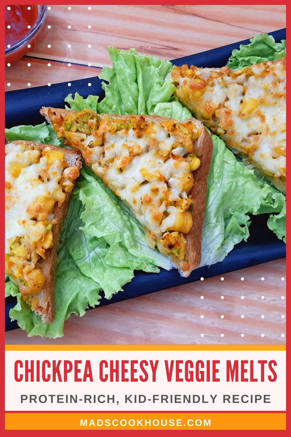 Chickpea Cheesy Veggie Melts Recipe - Mads' Cookhouse